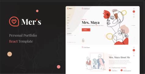 Mers Personal Portfolio React Nextjs Template Download