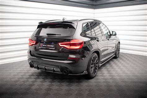 Heck Ansatz Flaps Diffusor für BMW X3 G01 schwarz Hochglanz, 89,00