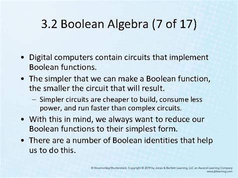 Chapter 3 Boolean Algebra And Digital Logic Objectives