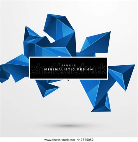 Geometric Vector Background Triangles Pattern Business Stock Vector Royalty Free 447345052