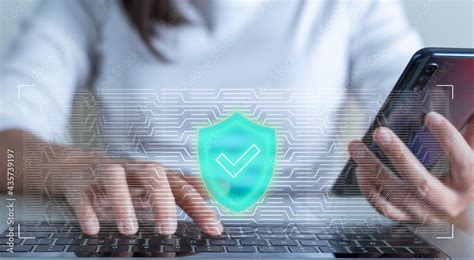 Woman Hand Enter A One Time Password For The Validation Process On Laptop Mobile Otp Secure