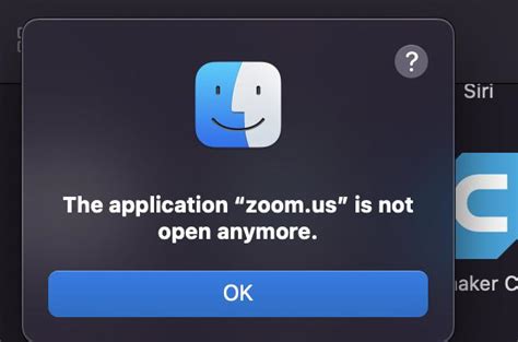 Macos Alert The Application Is Not Open Anymore From My Friend R