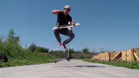 Цирковой трюк на скейте №2 Youtube