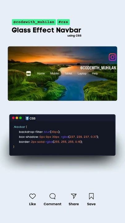 Glass Effect Navbar Coding Day2 Codewithharry Seekhocode Youtube