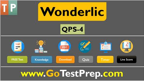 Wonderlic Practice Test 10 Sample Question Answers Qps Set 4
