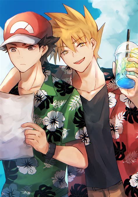 Red And Blue Oak Pokemon And More Drawn By Shiruko S Ruko Danbooru