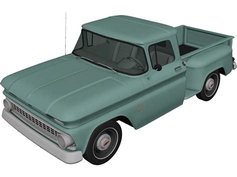 Chevrolet C10 3d Model 1963 3dcadbrowser