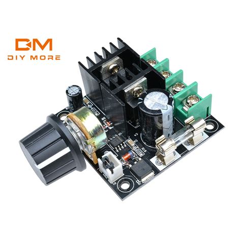 DIYMORE 12V 40V 10A PWM DC Motor Speed Control Switch Controller Volt Regulator Dimmer Shopee