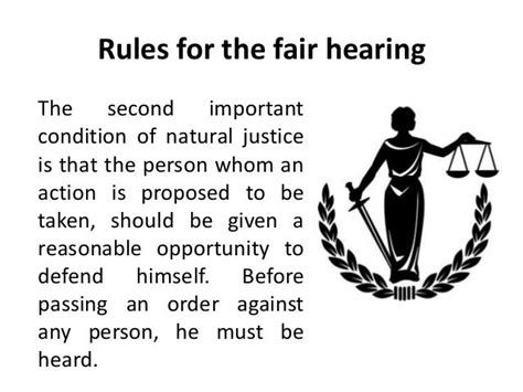 Principles Of Natural Justice Legal Environment Of Business Busin