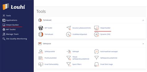 Sitejet Builder Mutkaton Ja Moderni Kotisivukone Louhi