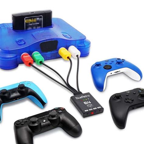 Blueretro Retroscaler Wireless Game Controller Adapter For Nintendo 64 N64 Console Port Up To