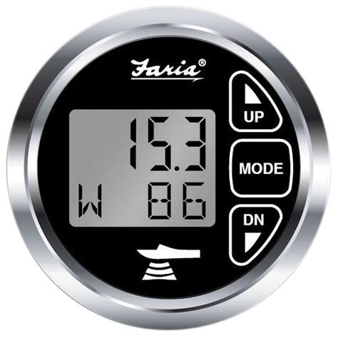 Faria Chesapeake Stainless Steel 2 Boat Marine Equipment Dash Depth