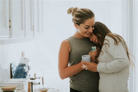 Premium Photo Lesbian Couple In The Kitchen