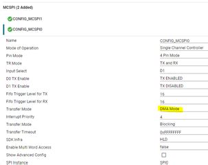 MCU PLUS SDK AM PX Configuring MCSPI Modules With Different Transfer Modes With DMA Arm