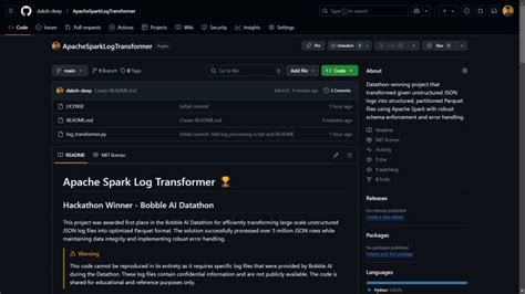 Apachespark Pyspark Bigdata Mitlicense Datascience