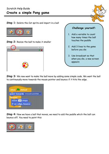 Scratch Step By Step Guides Teaching Resources
