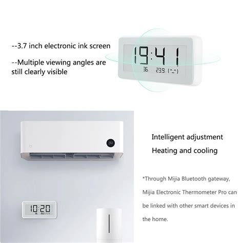 Електронний термометр гігрометр годинник Xiaomi Mijia Electronic Thermometer Pro Xiaomix