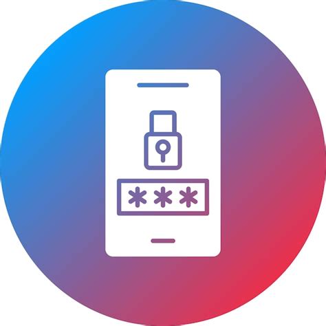 Premium Vector Mobile Password Icon Vector Image Can Be Used For Networking And Data Sharing