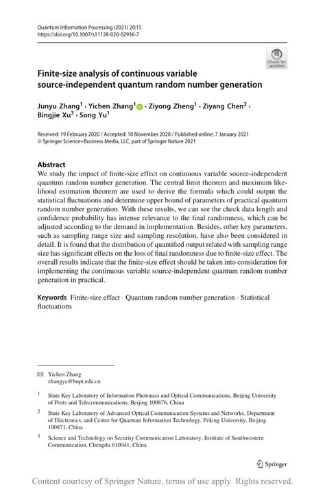 finite size analysis of continuous variable source independent quantum
