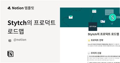 Stytch의 프로덕트 로드맵 2024 템플릿 Notion 노션 마켓플레이스