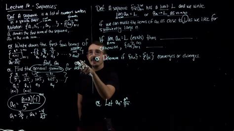 Lecture 16 Sequences I Youtube