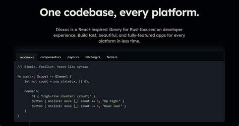 Dioxus Alternatives Explore Similar Sites And Apps Alternativeto
