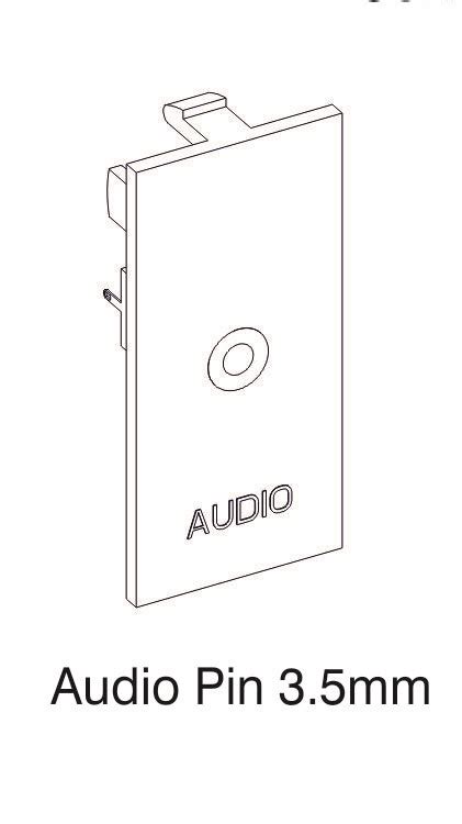 Scion Technology White Mm Audio Modular Socket For Office A At Piece In Ahmedabad