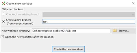 Exception On Creating Worktree · Issue 6277 · Gitextensions