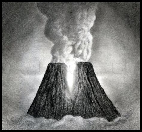 How To Draw Volcanoes Draw A Volcano Step By Step Drawing Guide By Finalprodigy DragoArt