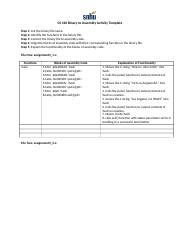 CS 410 Binary To Assembly Activity Docx CS 410 Binary To Assembly Activity Template Step 1