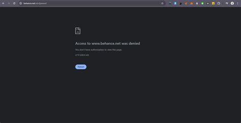 Re Unable To Access Behance Error 403 Adobe Product Community 14885152
