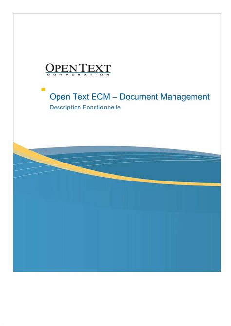 Pdf Open Text Ecm Suits Dokumentips
