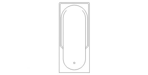 2d View Elevation Of Bathtub Detail Cad Sanitary Block Layout File In Dwg Format