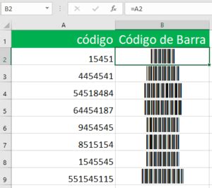 Códigos de barras en Excel Con code39 Gratis Siempre Excel