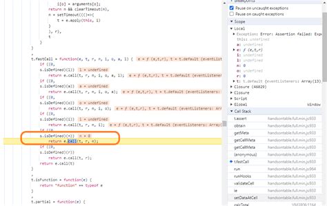 handsontable v 14 2 0 an error when calling setdataatcell issues