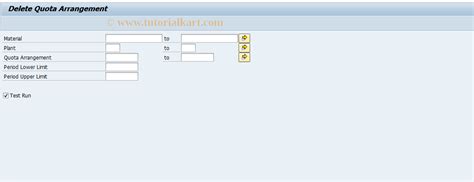 Meq7 Sap Tcode Reorganize Quota Arrangement