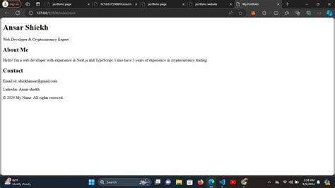 Ansar Shiekh On Linkedin Webdevelopment Html Css Nextjs