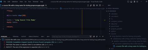 Compiling Errors Not Highligthted For Source Files Having Long Paths Longer Than The Record