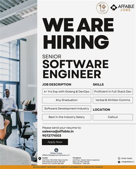 Wearehiring Softwareengineer Techjobs Calicutjobs Careeropportunity Affable Management