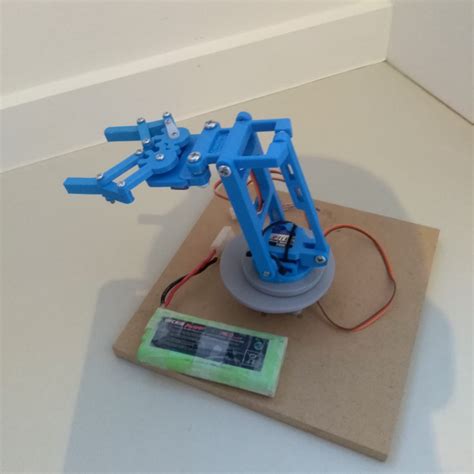 RC Servo Robot Arm By Creative Electronics Download Free STL Model Printables Com