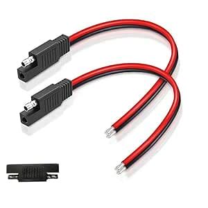 Amazon Com Szmxuck Pack Awg Sae Connector Extension Cable Sae Quick Connector Disconnect