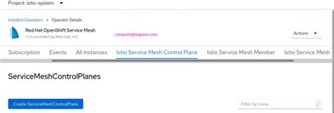 How To Install Istio Service Mesh On Openshift 4x Computingforgeeks