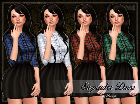 The Sims Resource Trillyke Suspender Dress Mesh Needed
