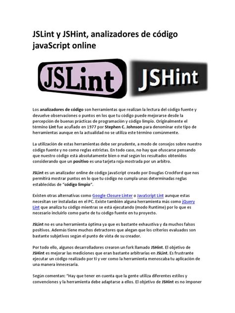 Analizadores De Código Javascript Online Pdf Script Java Áreas De