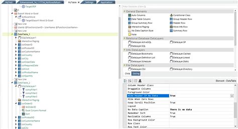 Creating Header And Summary Rows Info