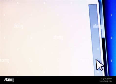 Cursor On Scroll Bar Scrollbar Stock Photo Alamy