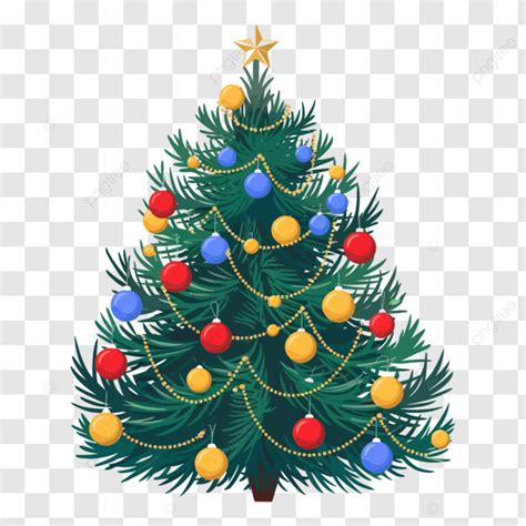 장신구와 축제 크리스마스 트리 그림 크리스마스 트리 장식품 크리스마스 Png 일러스트 및 이미지 에 대한 무료 다운로드 Pngtree