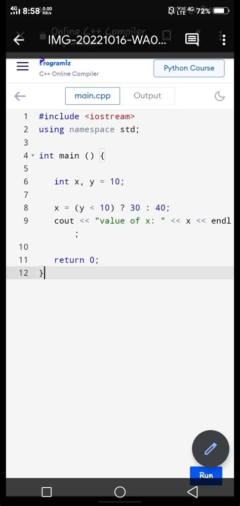 Menaka S On Linkedin Day 6 Work 1 Conditional Operators 2