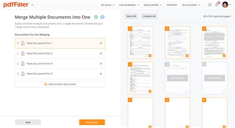 Merge PDF Files Simple Online PDF Combiner PdfFiller