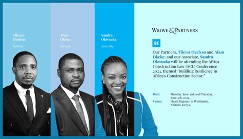 Wigwe And Partners On Linkedin Our Partners Tilewa Oyefeso And Afam